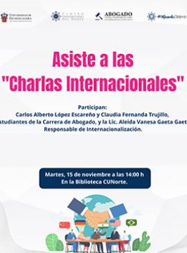 Charlas internacionales en CUNorte | Universidad de Guadalajara