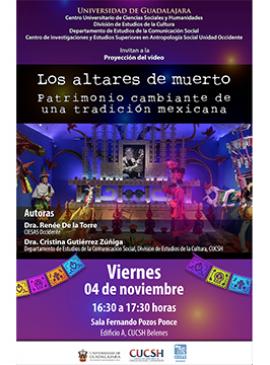 Proyección del video: Los altares de muerto. Patrimonio cambiante de ...